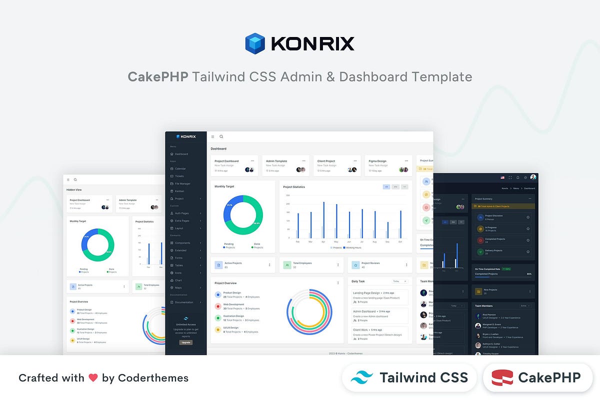 Konrix — CakePHP Tailwind CSS Admin & Dashboard | by Colormaster | Jul, 2024 | Medium