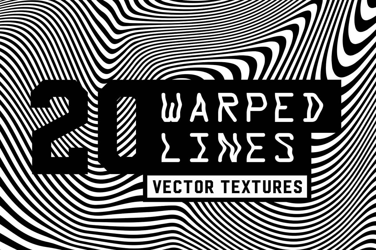 20 Warped Lines Textures (Backgrounds Graphics) | by Byteblossom | Medium