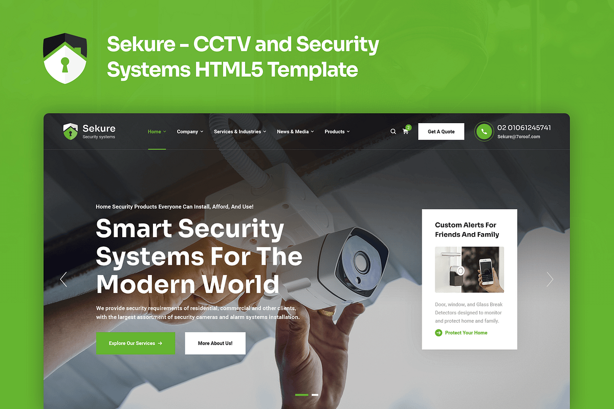 Sekure — CCTV and Security Systems HTML5 Template | by Fractalfrost | Sep, 2024 | Medium
