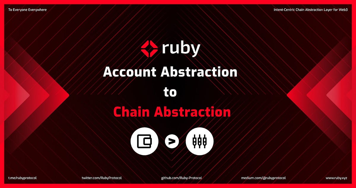 Ruby Protocol Leveling Up — From Account Abstraction To Chain Abstraction By Ruby Protocol 