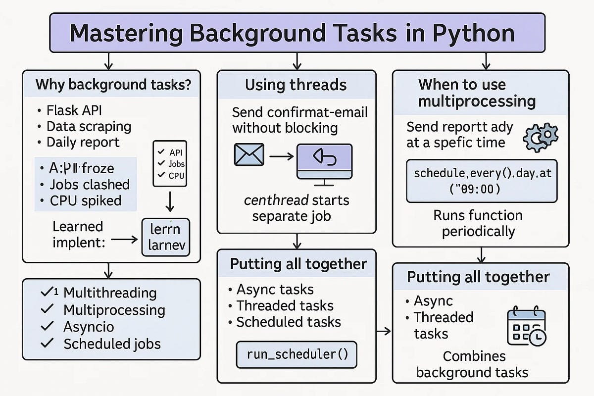 Mastering Background Tasks in Python: How I Automated Everything From Emails to Data Pipelines ...