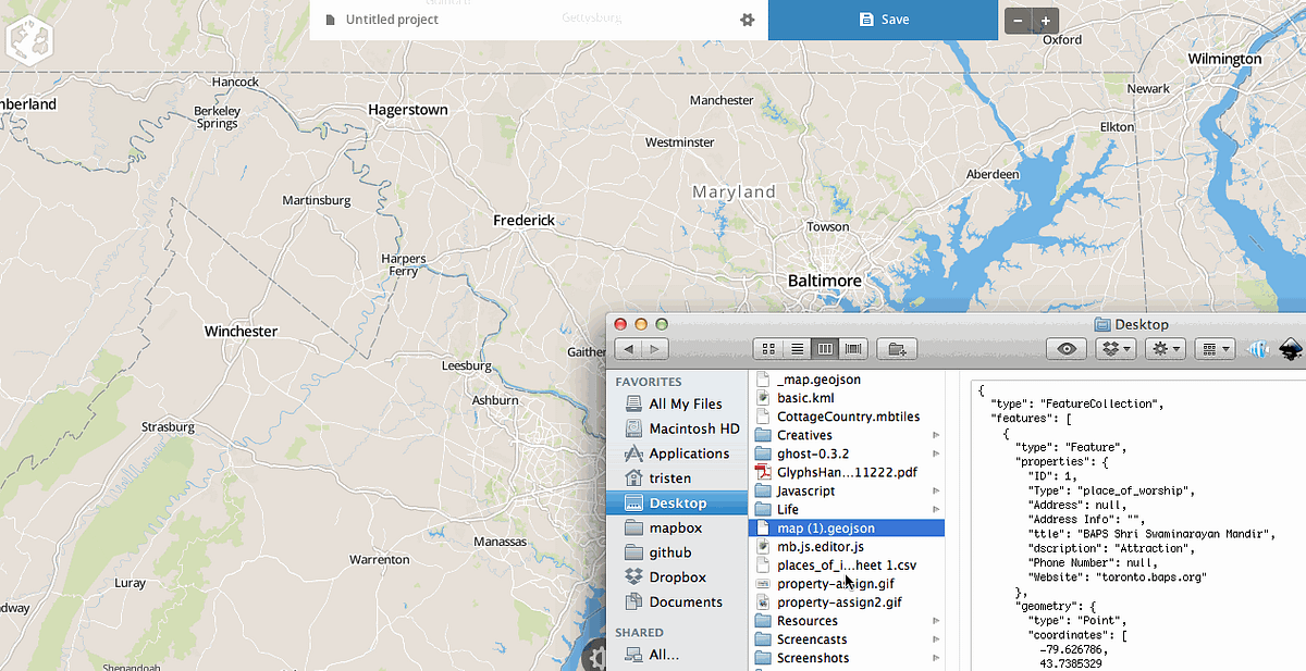 Drag and Drop with Maki Icons and Style | by Mapbox | maps for developers