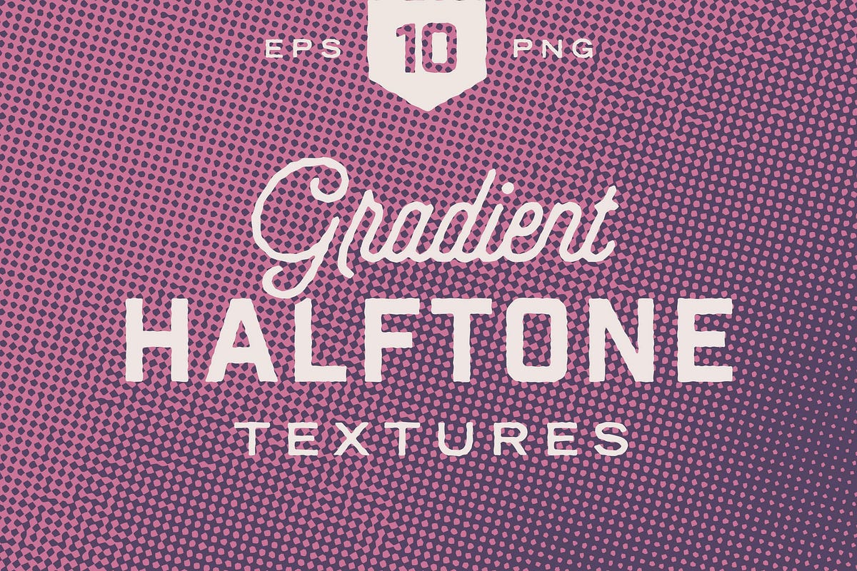 Retro Gradient Halftone Textures | by Digitaldynamo | Medium