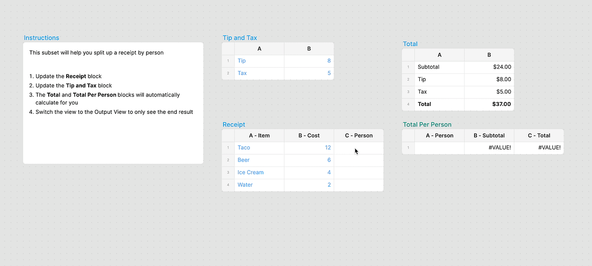 How to split a bill using a spreadsheet? | by Jason Chan | Medium