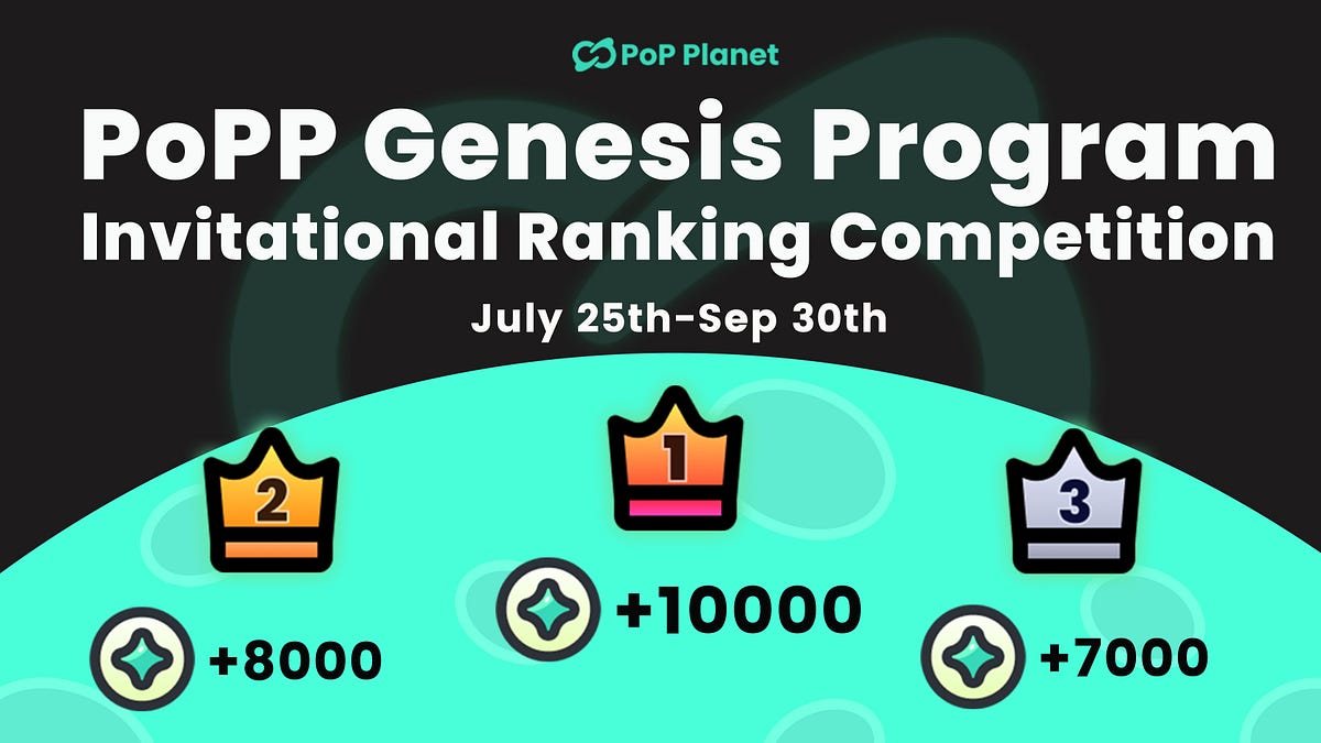 PoPP Genesis Program：Invitational Ranking Competition | by PoPP | Medium