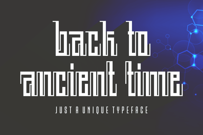 Back to Ancient Time Font | by kaisunnan8 | Medium