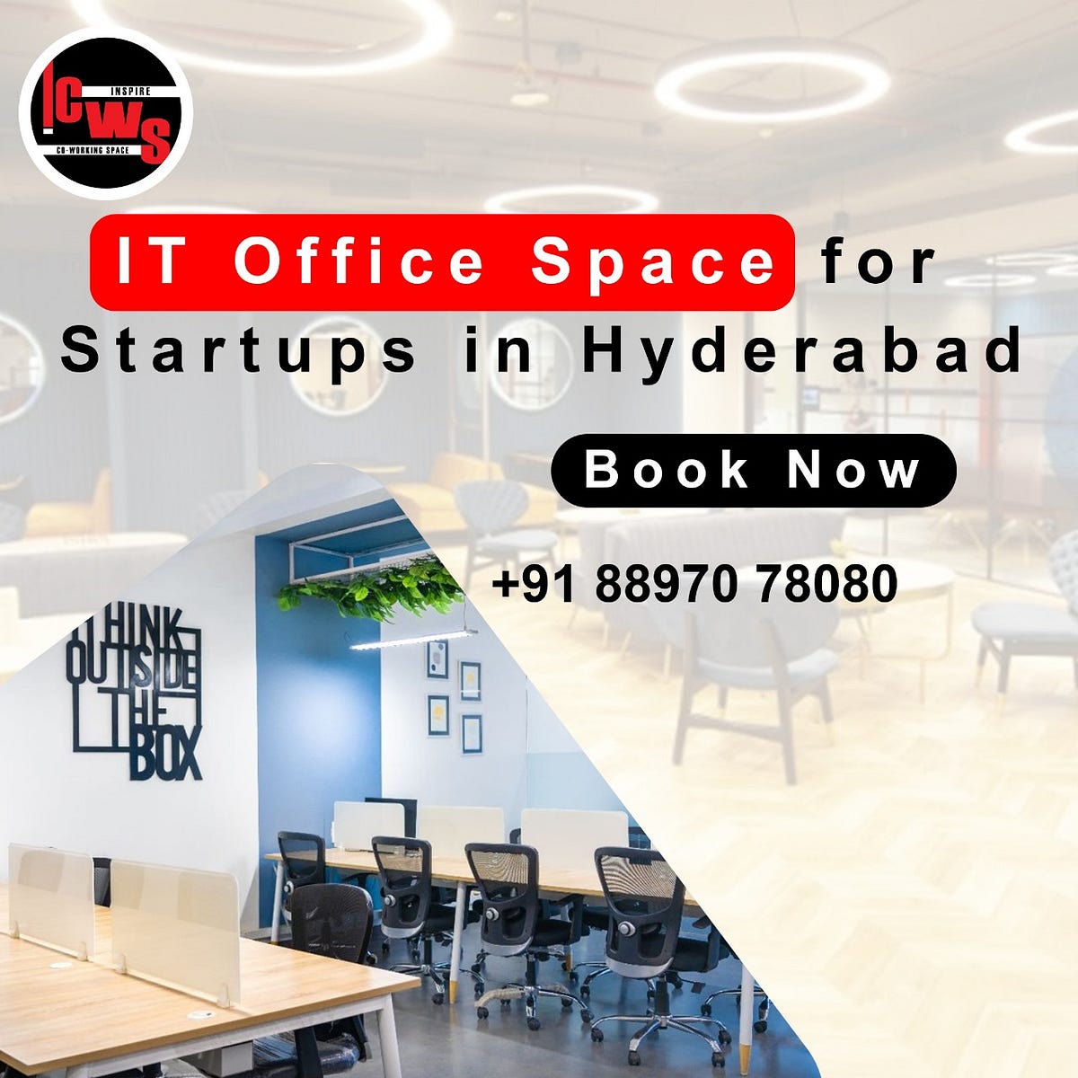 IT Office Space for Startups in Hyderabad — Inspire Coworking Space ...