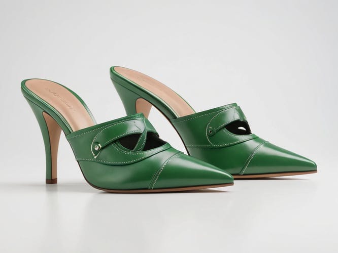 Green Mules Heels | by Charmaine Garcia | Medium