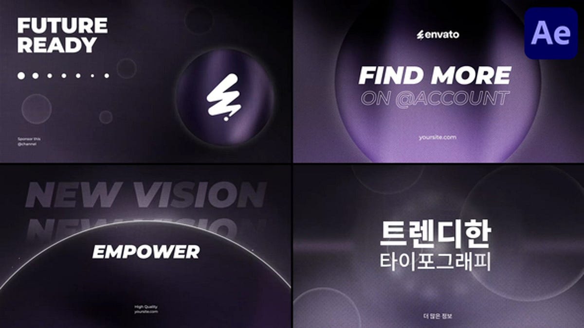 Futuristic Typography for After Effects - Stellarshade - Medium