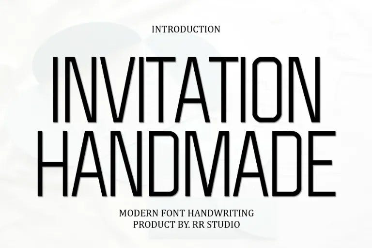 Invitation Handmade Font | by ishirakawamary | Sep, 2024 | Medium