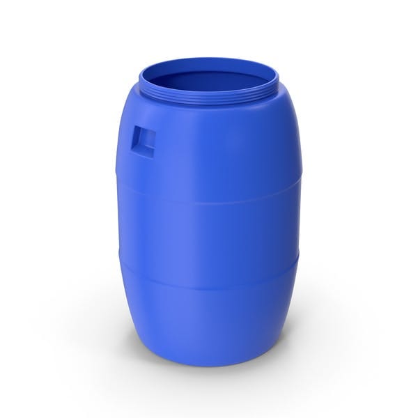 Blue Plastic Barrel - Novaninja - Medium