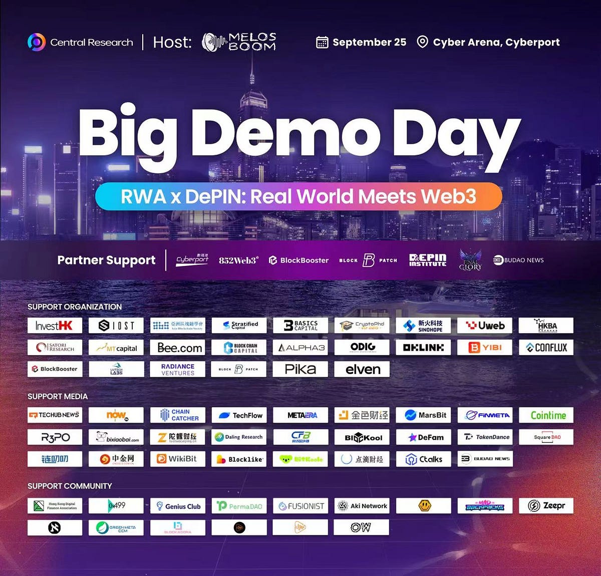 The 17th Big Demo Day Theme Announced:RWA x DePIN: Real World Meets Web3 | by Central Research ...