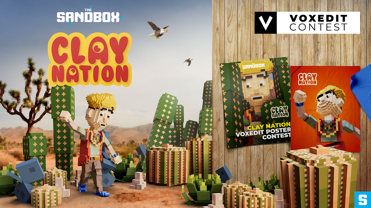 Clay Nation VoxEdit Poster Contest | by The Sandbox | The Sandbox | Medium