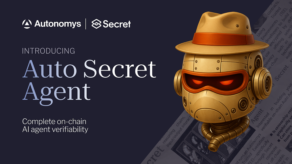 Introducing Auto Secret Agent. Autonomys is pleased to announce Auto ...