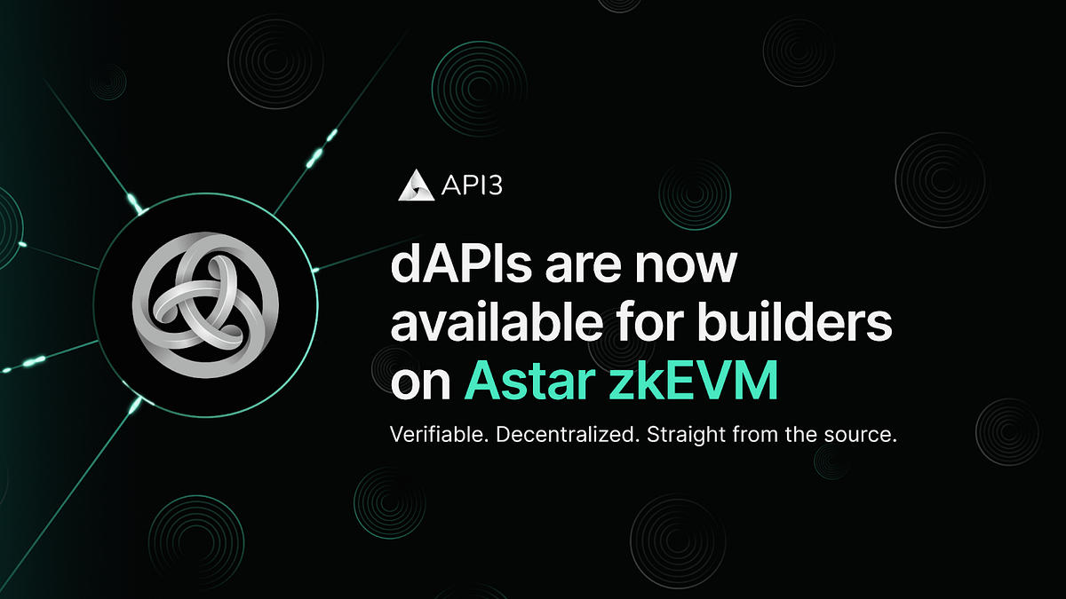 API3 Launches Oracle Stack on Astar zkEVM | by API3 | API3 | Medium