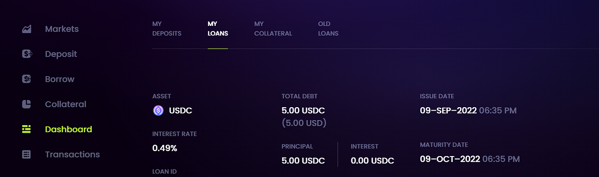 Step-by-step Guide 5: How to monitor your loan | by RociFi | Onchain Credit Scoring Primitive ...