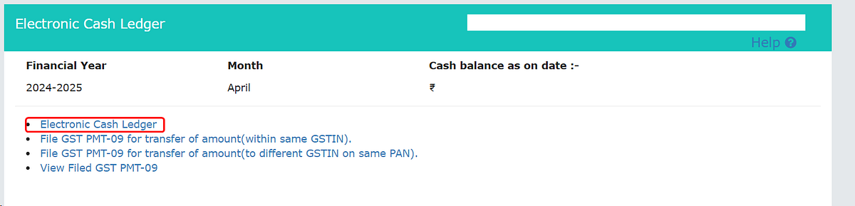 Electronic Cash Ledger under GST! | by LogiTax | Medium