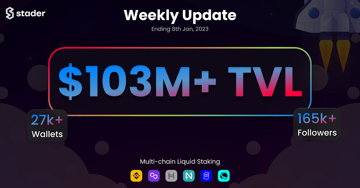 Stader’s Weekly Update (8th Jan, 2023) | by Stader Labs | Medium