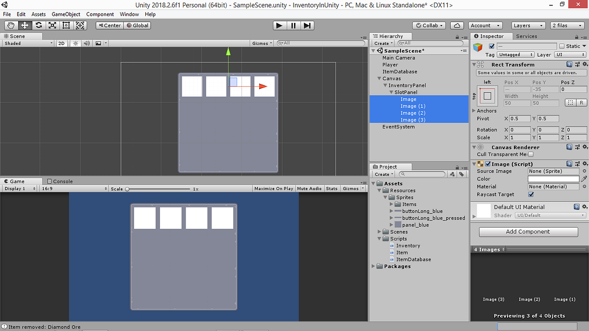 Create an Unity inventory: part 3: UI | by Yone Moreno Jiménez | Medium