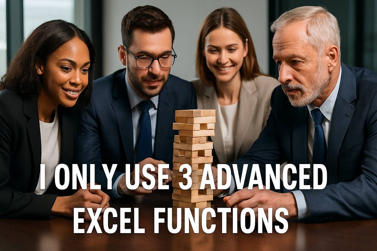 I only use 3 “advanced” Excel formulas (in less than 200 words) | by ...