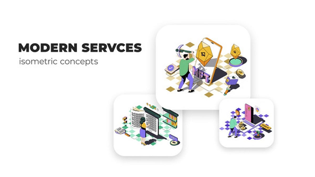 Modern Servces — Isometric Concepts - Stellarshade - Medium