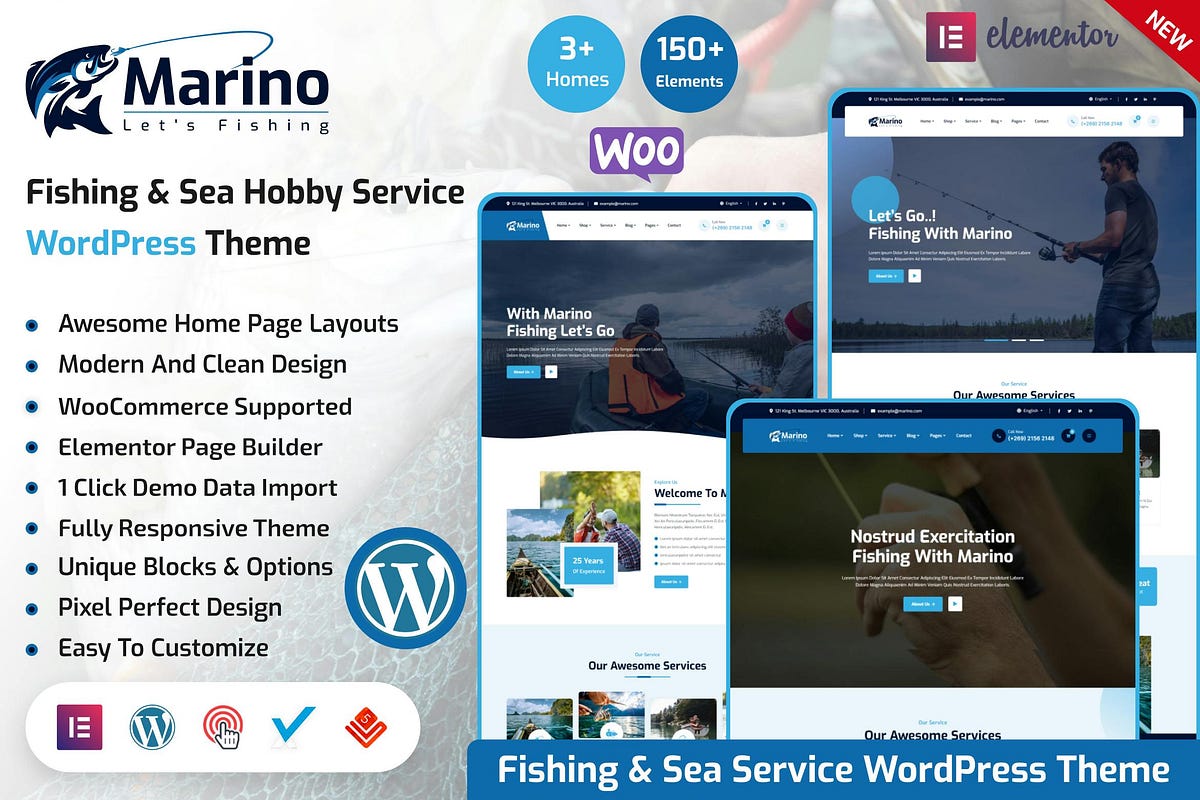 Marino — Fishing & Sea Hobby WordPress Theme (WordPress Themes) | by Prismpalette | Apr, 2024 ...