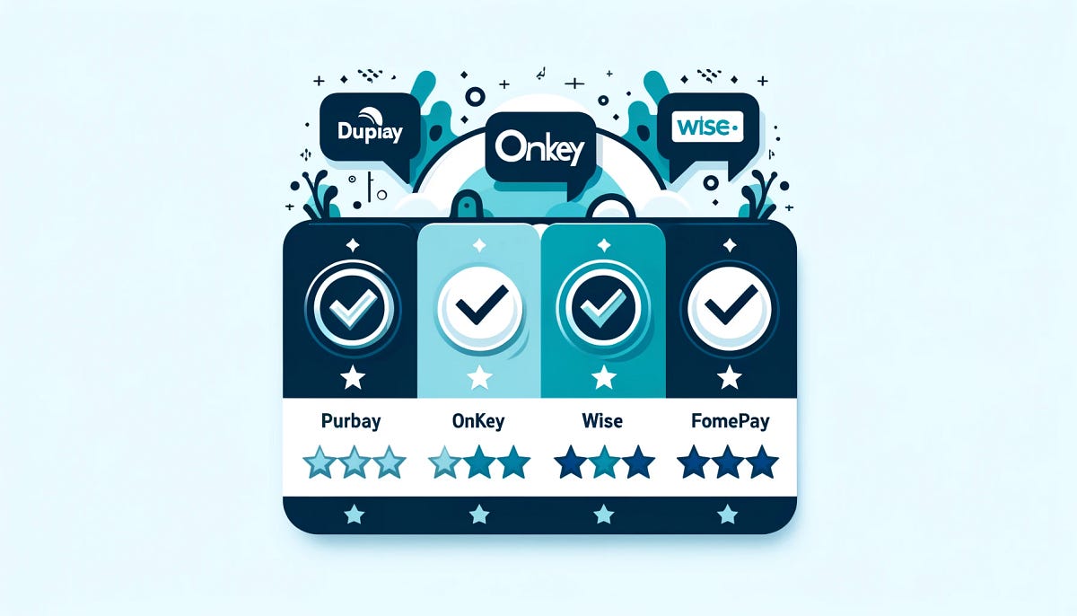 虚拟VISA卡平台优缺点对比，Dupay、Onkey、Wise、Fomepay真实测评 - Teresa Palmer - Medium