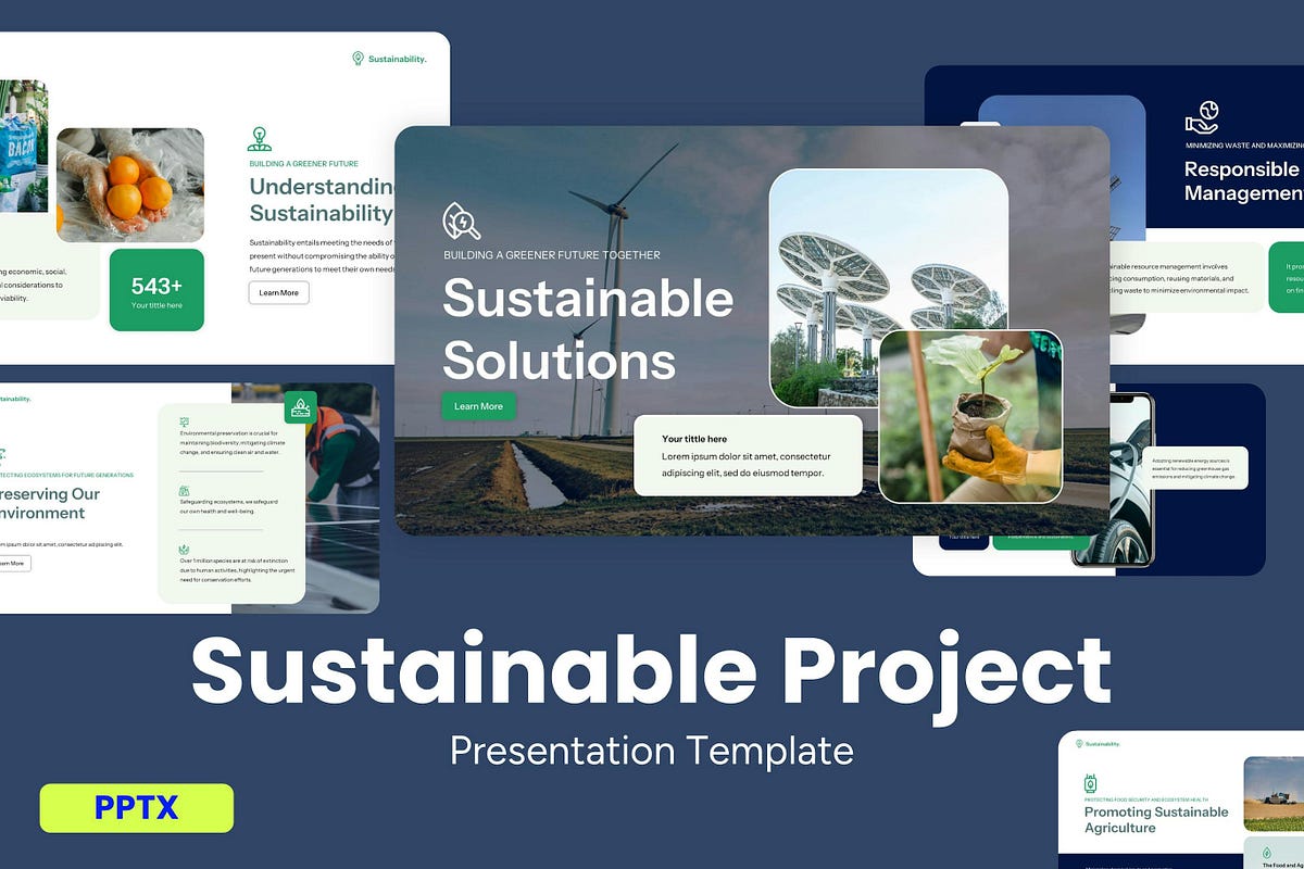 Sustainability Project — Powerpoint Template - Photonpathfinder - Medium