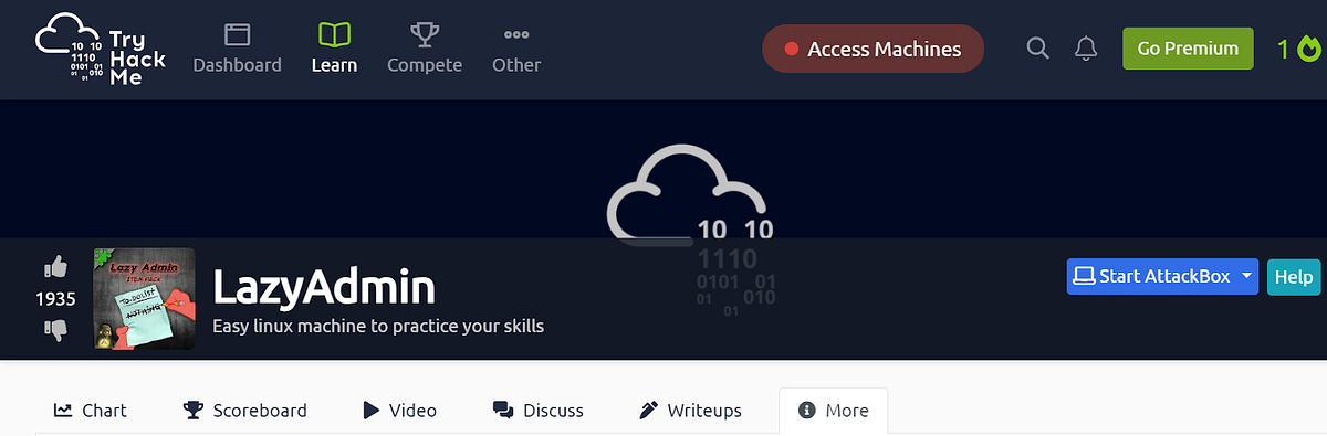 LazyAdmin-TryHackMe | by A1iw4r3 | Medium