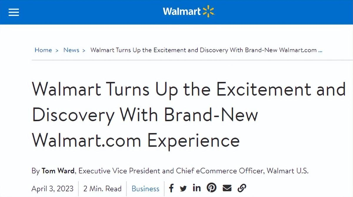 Walmart got a major boost in its quest with a new website redesign | by ...