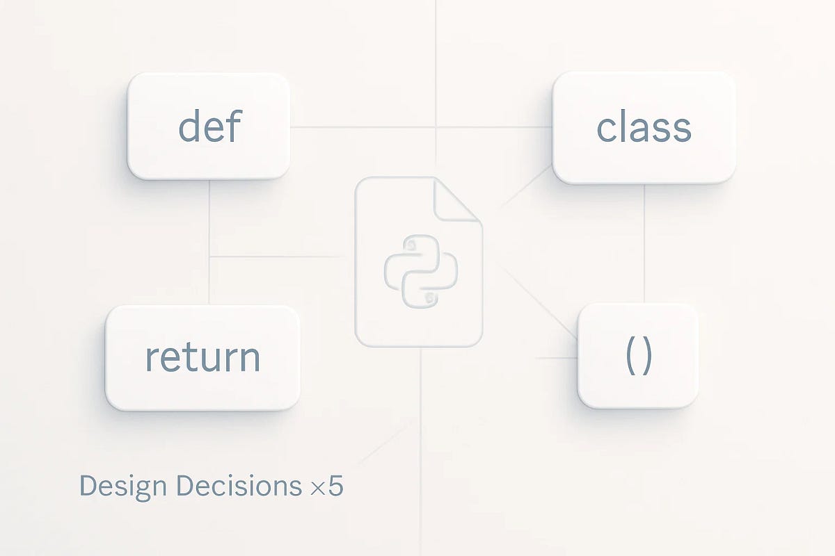 5 Python Design Decisions That Separate Senior Devs From Coders | by ...