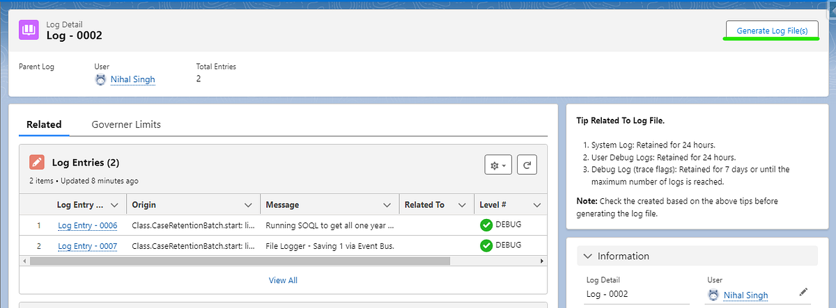 Simplify Salesforce Logging with LogLinker: A Guide for Apex Developers | by Nihal Singh | Medium