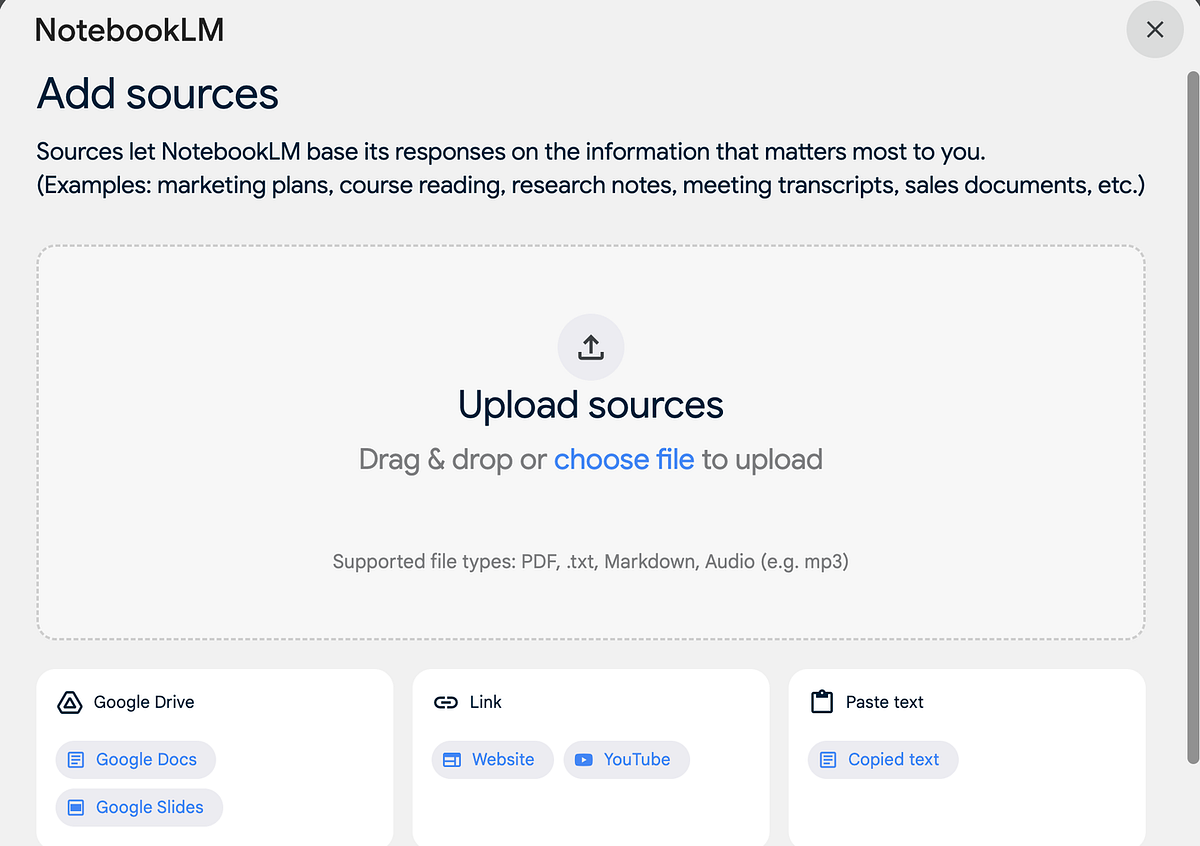 NotebookLM: Redefining Learning for Every Mind | by Tannya Jajal | AIDEN Global | Nov, 2024 | Medium