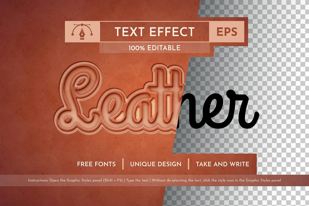 Leather Editable Text Effect, Graphic Style | by Echoedge | Jul, 2024 | Medium