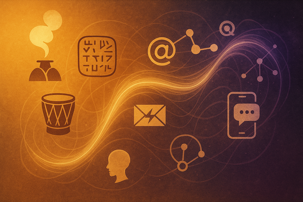 Sparks and Signals. How Humans Compressed Meaning Across… | by Wrangler ...