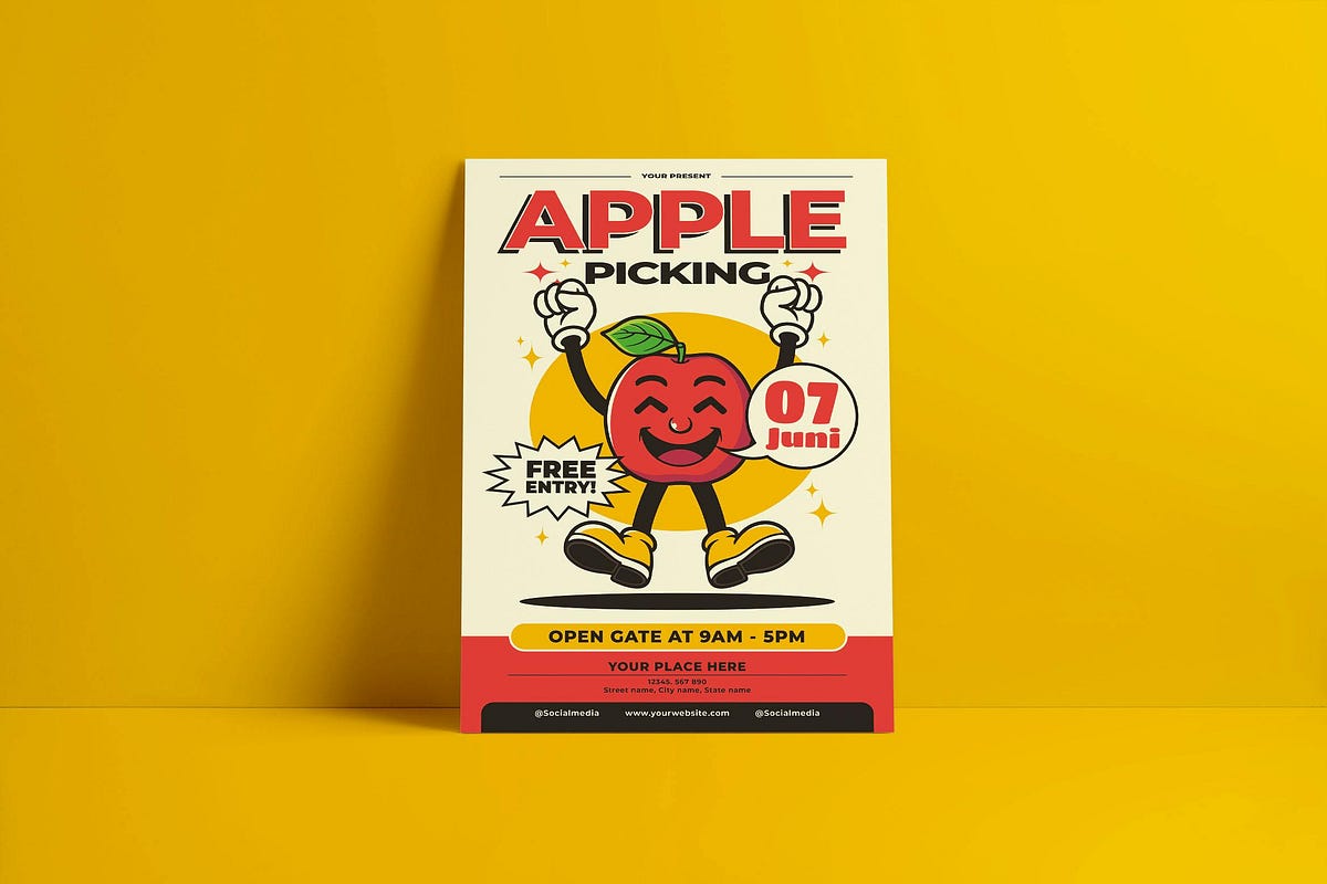 Apple Picking Flyer - Mosaicmystique - Medium