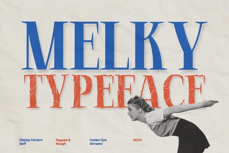 Melky Typeface Font | by audrey97 | Sep, 2024 | Medium