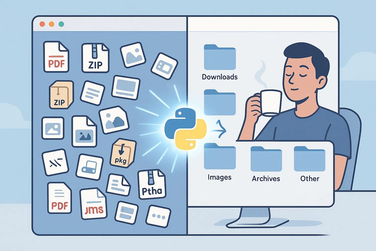 How I Created a Python Script That Auto-Cleans My Downloads Folder Every Night | by Zain Shoaib ...