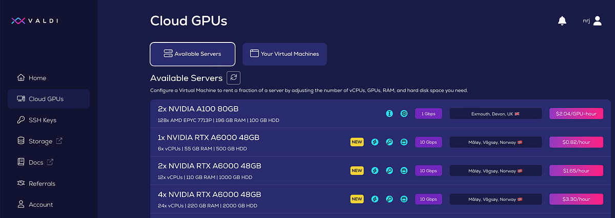 Hundreds of new Generative AI friendly A6000 GPUs available now on VALDI | by VALDI | Dec, 2023 ...