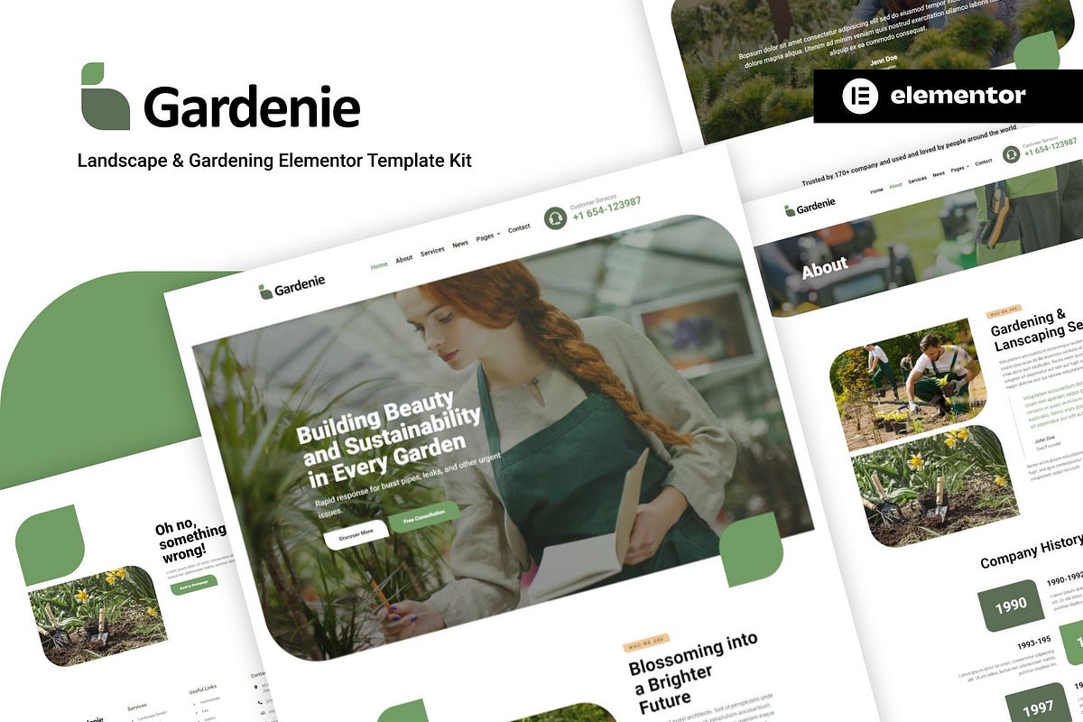 Gardenie — Landscape & Gardening Elementor Template Kit | by Nebulanectar | Aug, 2024 | Medium