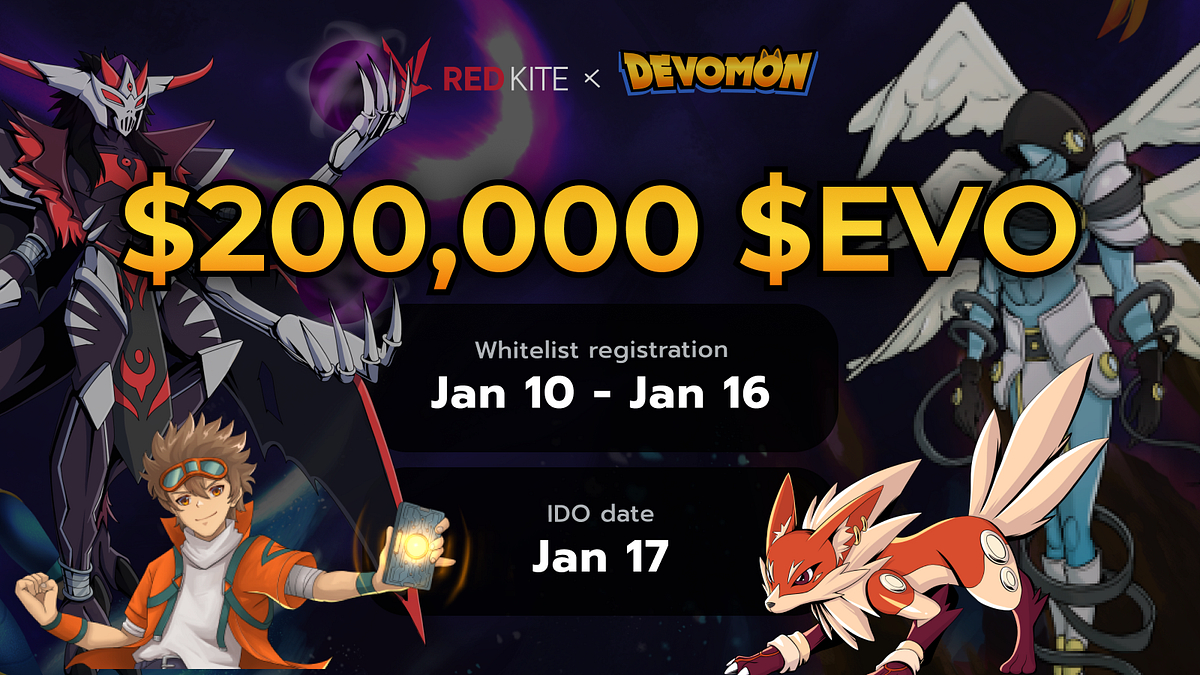 Let’s Unleash the Power of Devomon with $200,000 $EVO IDO on Red Kite! 🔥 | by Rin | Red Kite ...