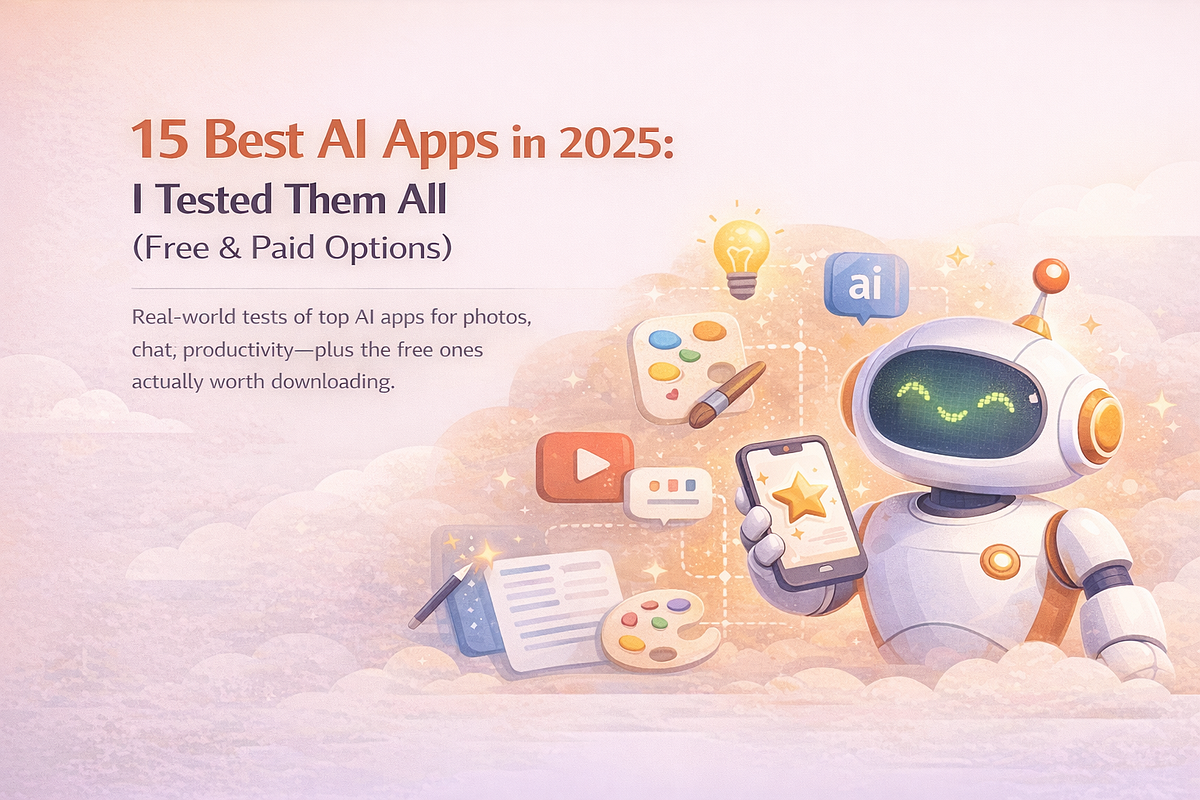 15 Best AI Apps in 2025: I Tested Them All (Free & Paid Options) | Medium
