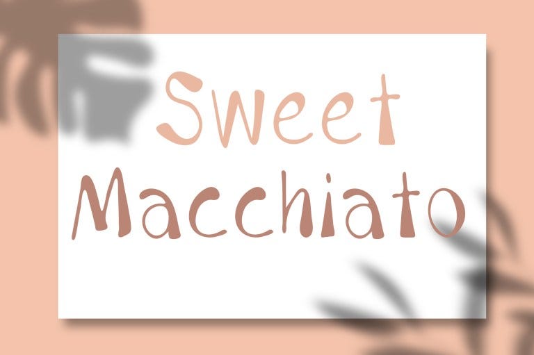 Sweet Macchiato Font Free Download - kaisunnan8 - Medium