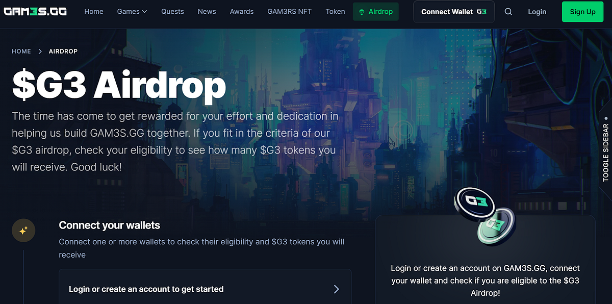 Finally Live: G3 Airdrop. Learn How to Claim Your G3 Airdrop: | by Bit By Bit Blogger | Apr ...