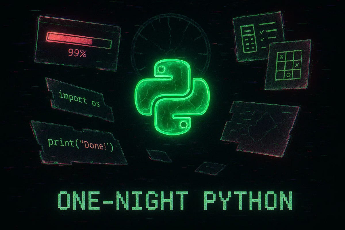 10 Python Projects That You Can Finish in One Night | by Muhammad Talha ...
