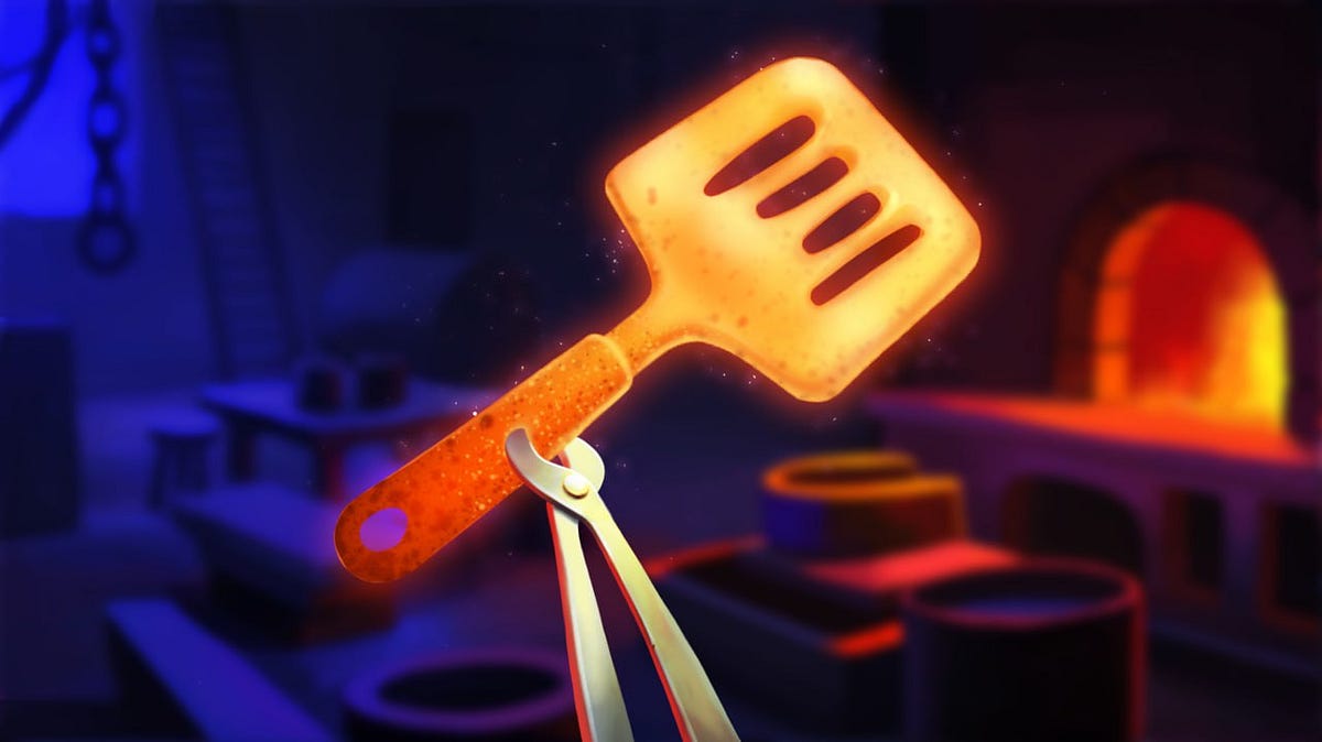 The Origin of the Golden Spatula. *** The Year 6424 — 800 years ago ...