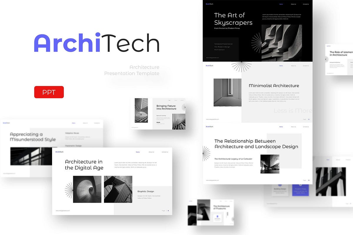 ArchiTech Architecture Presentation Template - Nebulaninja - Medium