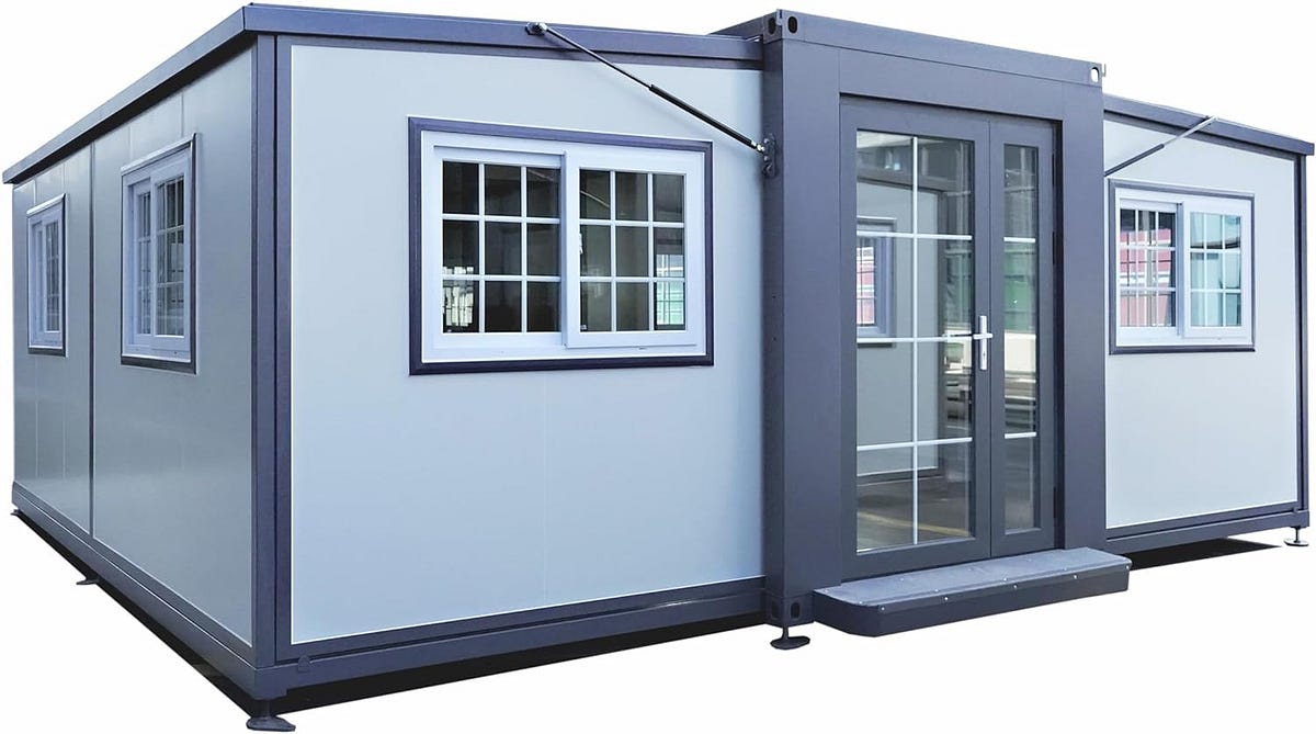 Outdoor Storage Shed Tiny House Mobile Expandable Plastic Prefab House ...