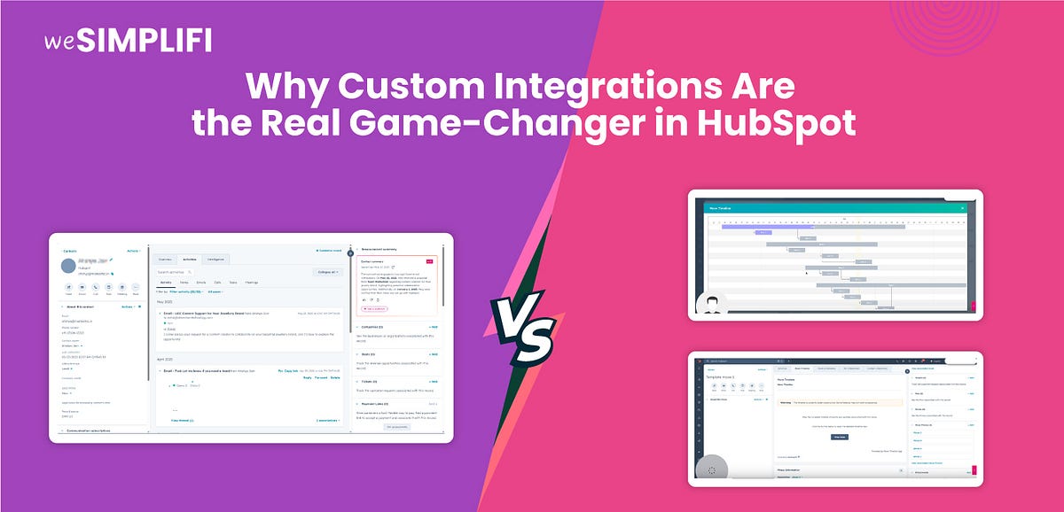 Why Custom Integrations Are the Real Game-Changer in HubSpot | by Wesimplifi | HubSpot Partner ...