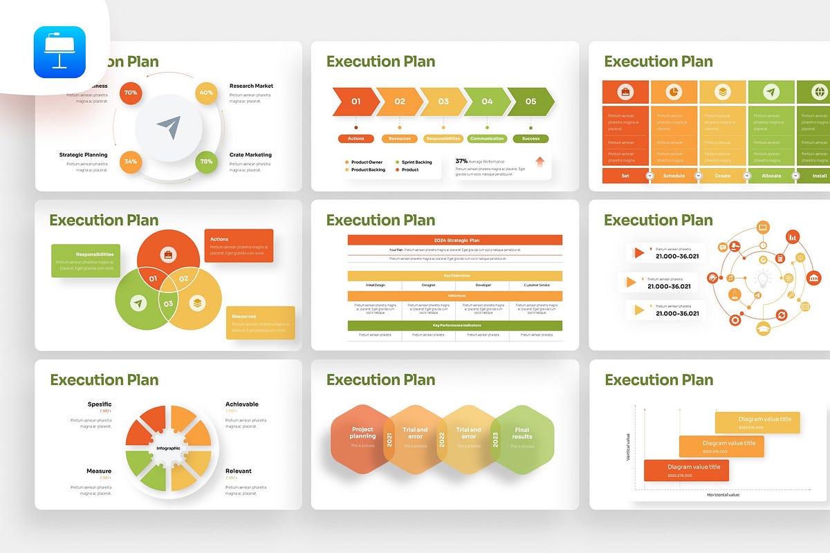 Execution Plan Infographics Keynote Presentation | by Glitchgossamer ...